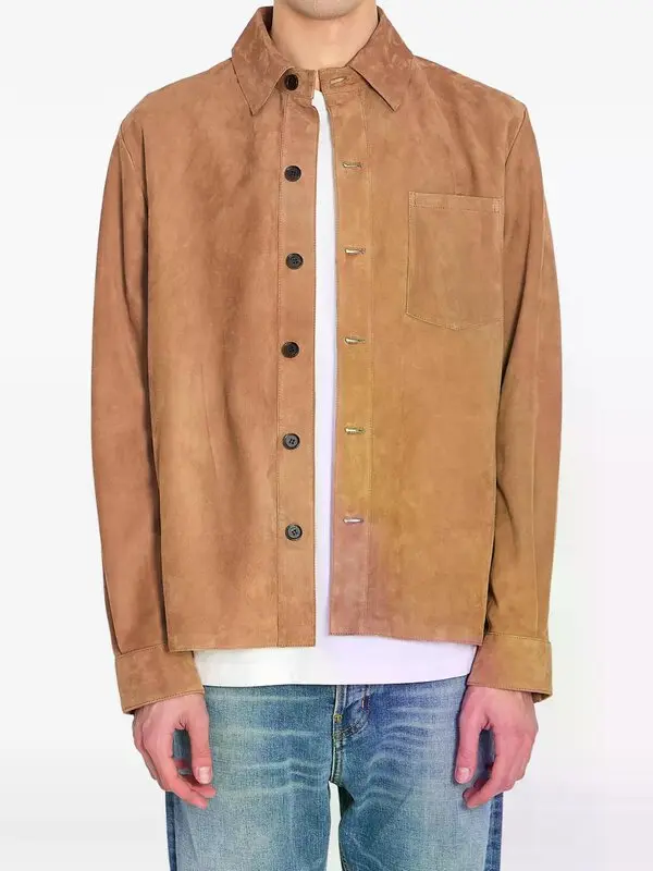 ARMA Button Suede Overshirt