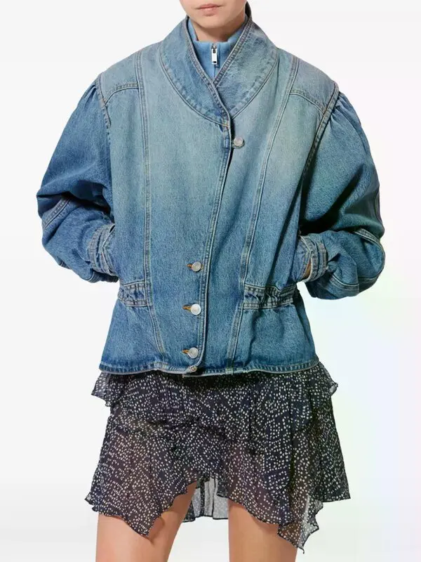 Isabel Marant Dolie Panelled Denim Jacket - Blue