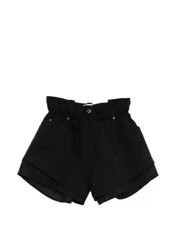 SYSTEM Belt-loop Layered Pocket Shorts