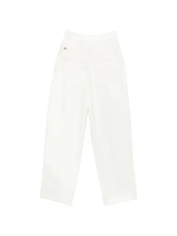 SYSTEM Belt-loop Drawstring Trousers