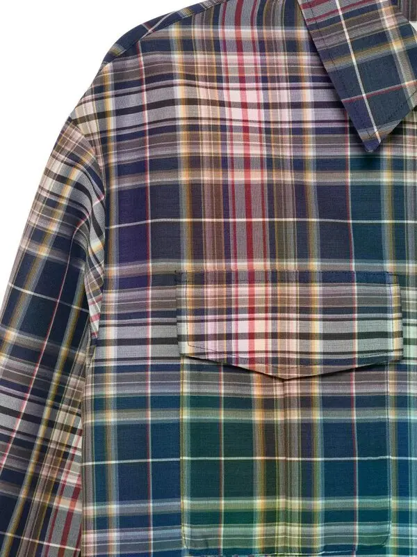 SYSTEM Pocket Checked Shirt