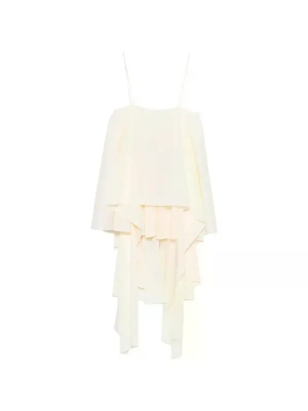 SYSTEM Asymmetric-neck Ruffled Top