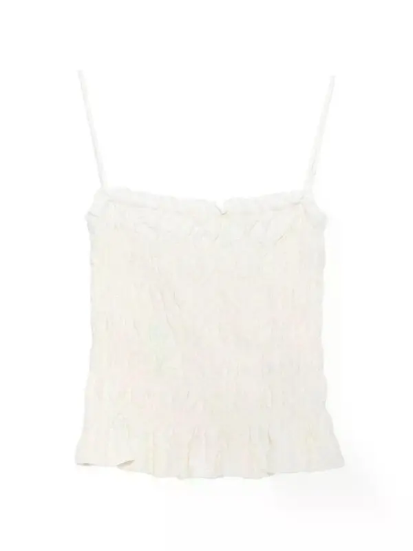 SYSTEM Ruffled Strap Top