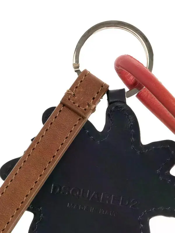 Dsquared2 Palm-tree Leather Keyring