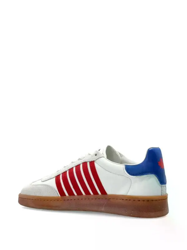Dsquared2 Boxer Striped Leather Sneakers