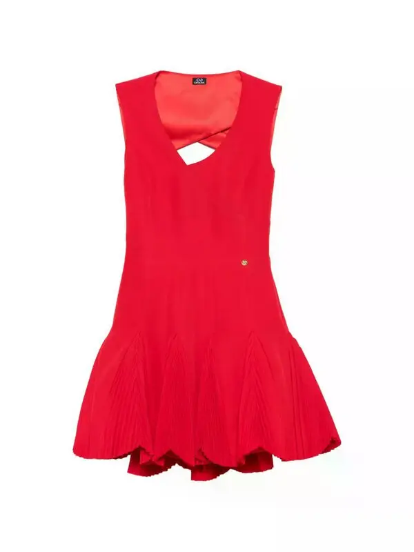 CATALINA V-neck Pleated Dress