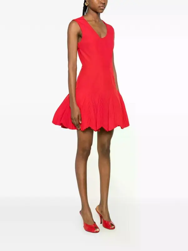 CATALINA V-neck Pleated Dress
