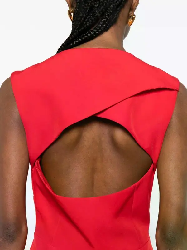CATALINA V-neck Pleated Dress