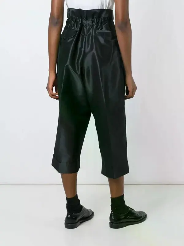 Comme Des Garçons Cropped Pleated Trousers
