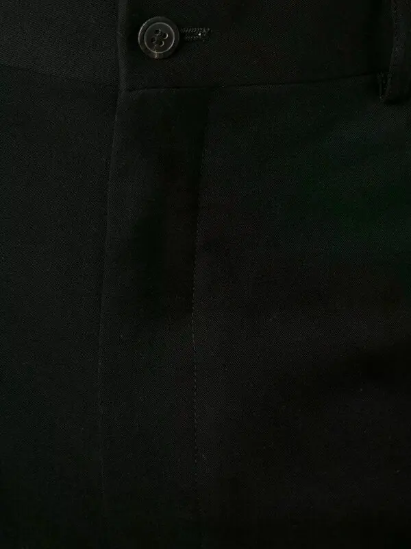 Comme Des Garçons Wide-leg Bermuda Shorts - Black