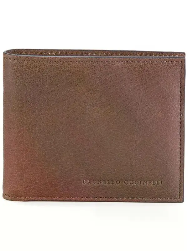 Brunello Cucinelli Logo Stamp Wallet