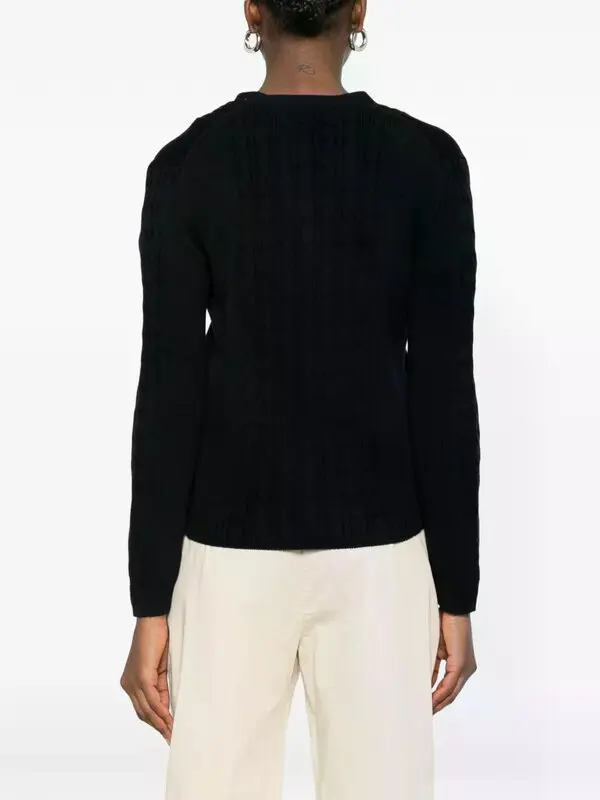 Max Mara Mmlmaster Buttoned Cable-knit Cardigan