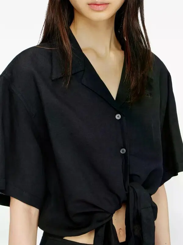 DIESEL® Stall Tie-front Mini Dress - Black