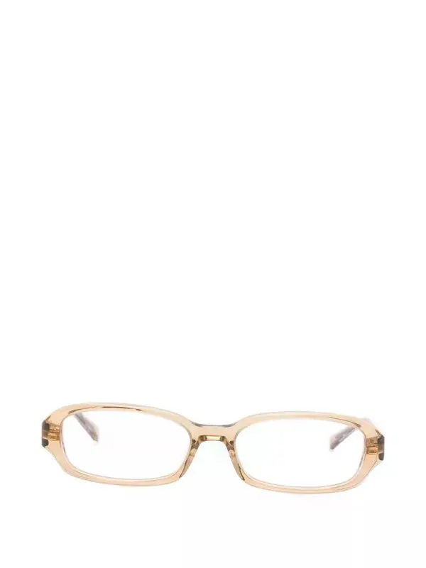 Saint Laurent Rectangle-frame Eyeglasses - Brown