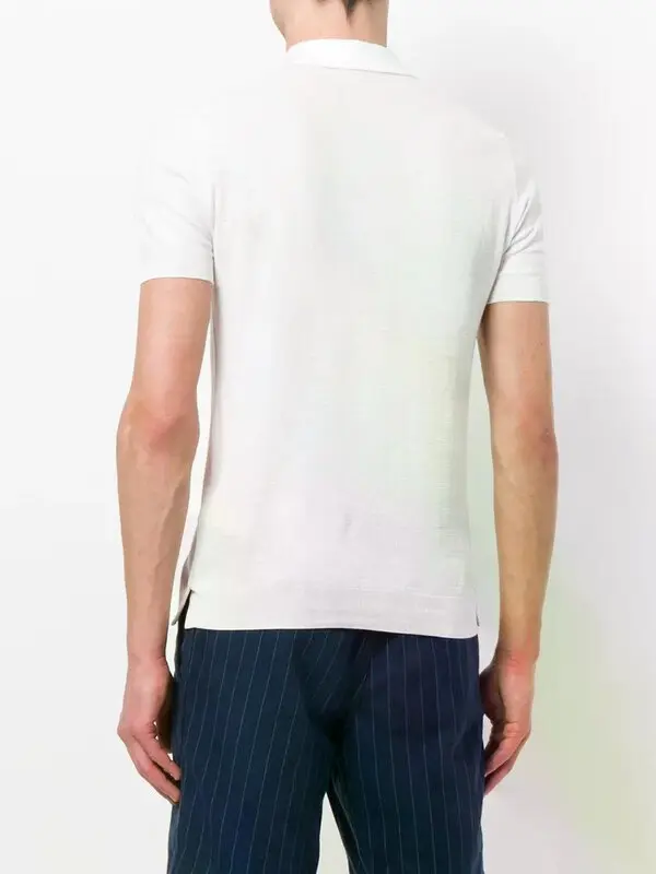 PAOLO PECORA Plain Polo Shirt - White