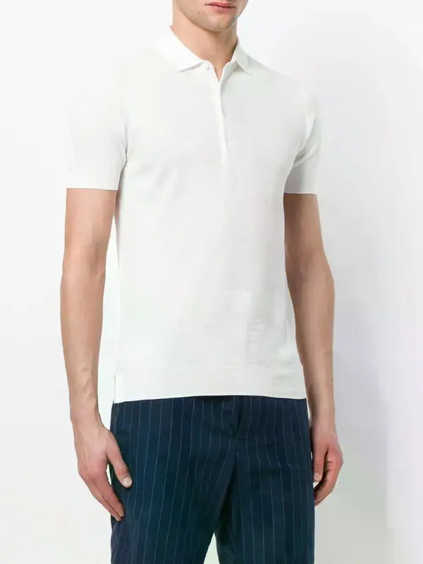PAOLO PECORA Plain Polo Shirt - White