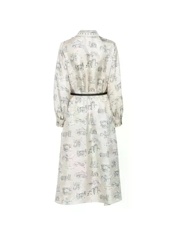 Max Mara Patterned Shirt Dress