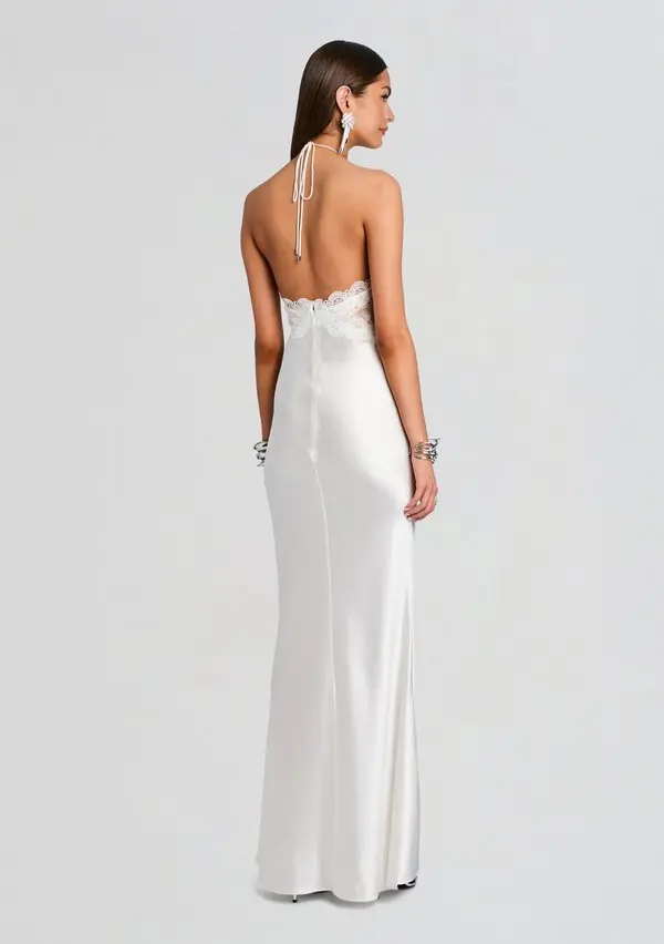 Retrofete Constanza Lace Maxi Dress - Ivory