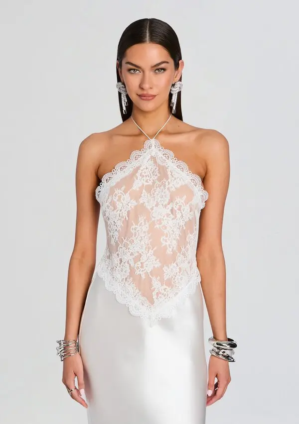 Retrofete Constanza Lace Maxi Dress - Ivory