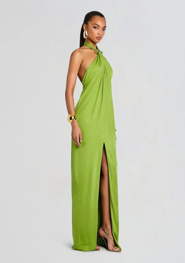 Retrofete Becs Dress - Kiwi/gold