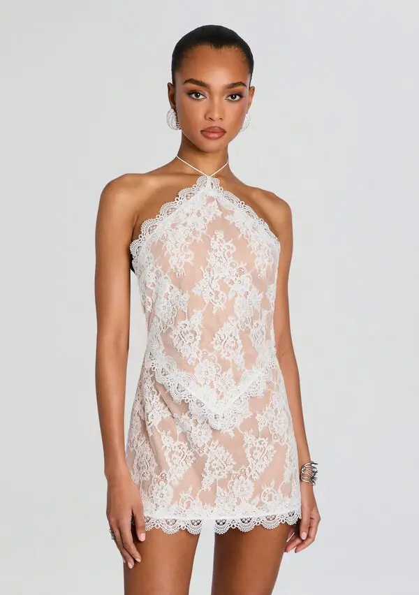 Retrofete Flavio Lace Mini Dress