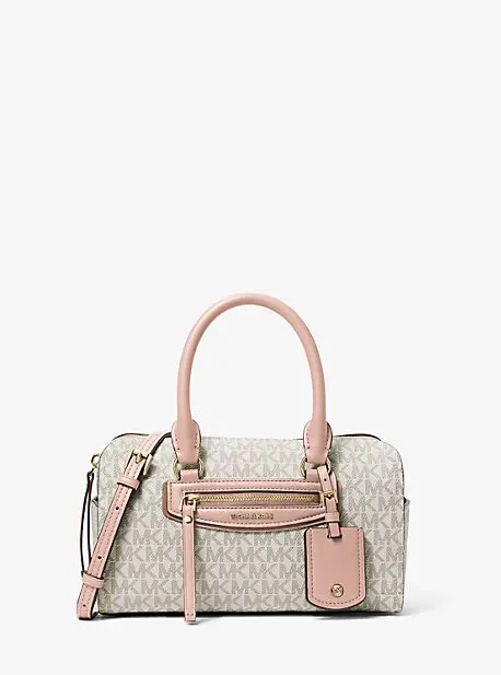 Michael Kors Jet Set Travel Extra-small Signature Logo Duffle Crossbody Bag - Pink
