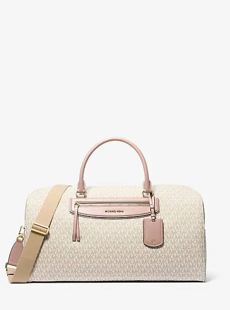 Michael Kors Jet Set Travel Extra-large Signature Logo Weekender Bag - Pink