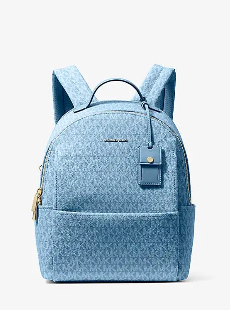 Michael Kors Sable Medium Signature Logo Backpack