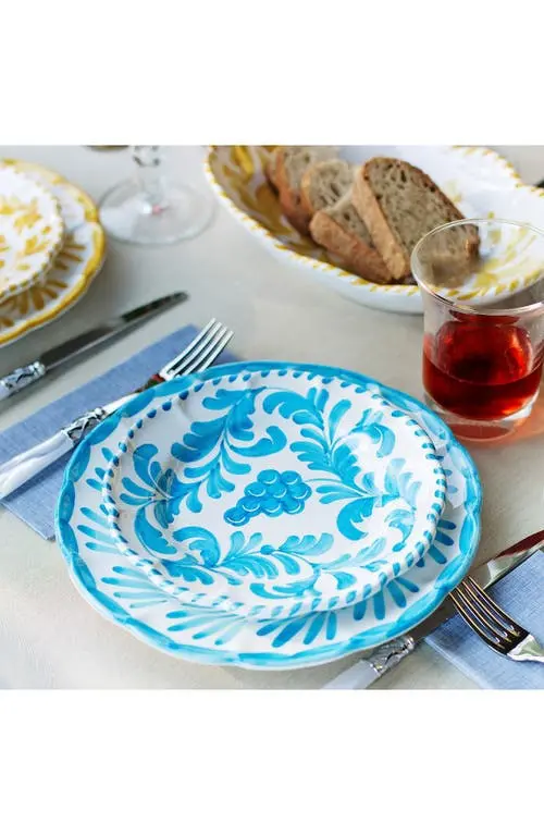 VIETRI Arezzo Dinner Plate - Aqua