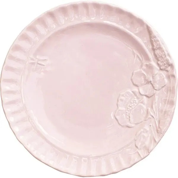 VIETRI Pietra Fiori Stonware Salad Plate - Pink