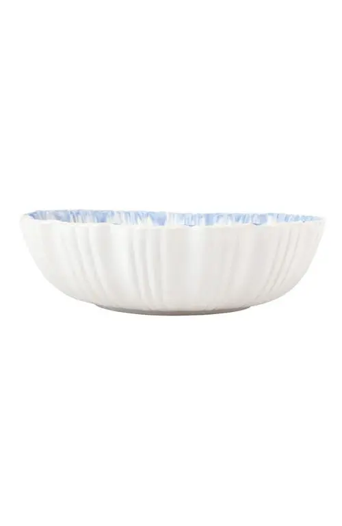 VIETRI Bari & White Pasta Bowl - Blue