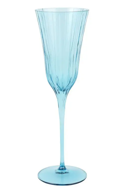 VIETRI Natalia Teal Champagne Glass - Blue