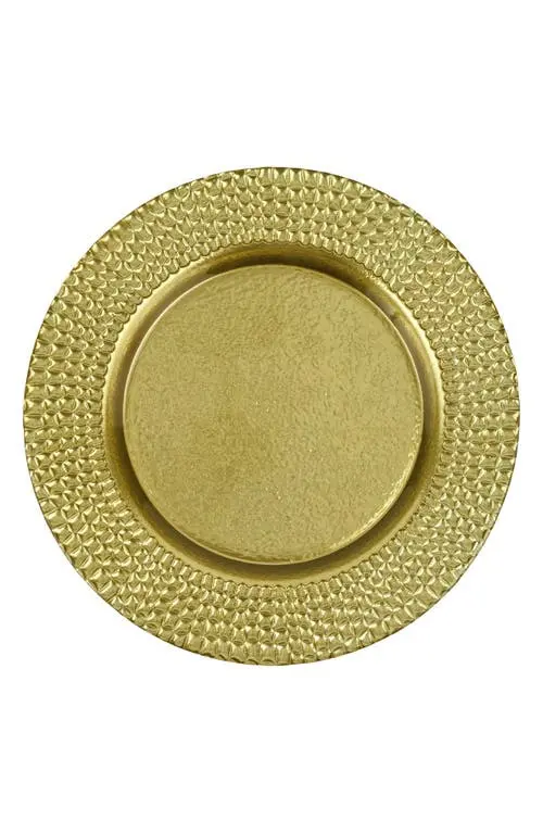 VIETRI Pelli Glass Charger - Gold