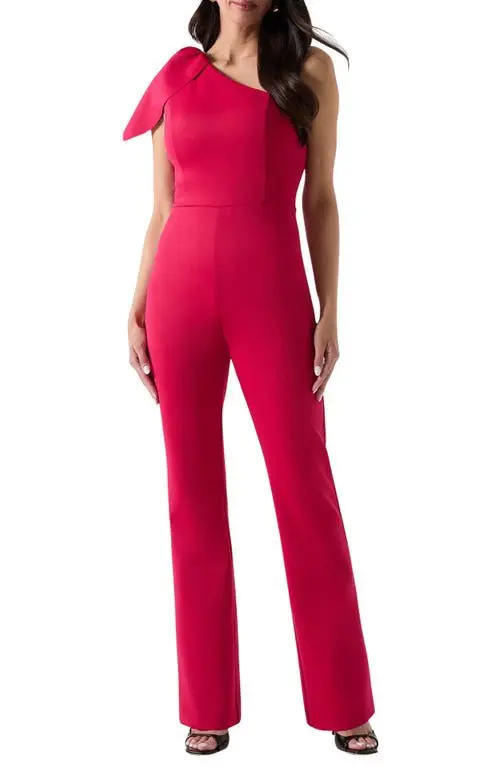 MARCIANO Andrea One-shoulder Jumpsuit - Bright Red