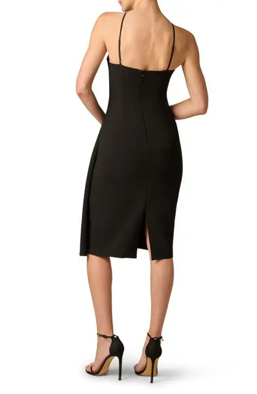 Aidan Mattox Crepe Sheath Dress