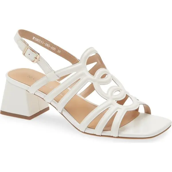 Regarde Le Ciel Amalia 07 Slingback Sandal - Naplak White