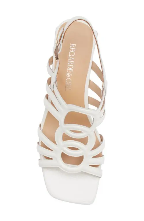 Regarde Le Ciel Amalia 07 Slingback Sandal - Naplak White