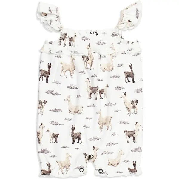 L'OVEDBABY Organic Cotton Bubble Romper - Llama