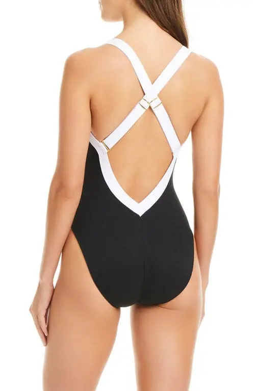 BLEU BY ROD BEATTIE I'm With The Band One-piece Swimsuit - Black