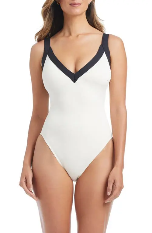 ROD BEATTIE I'm With The Band One-piece Swimsuit - Coconut Water
