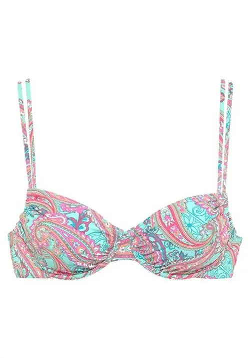 LASCANA Paisley Print Underwire Bikini Top