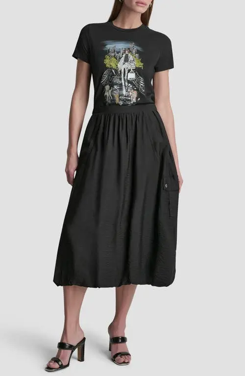 Dkny Bubble Cargo Midi Skirt