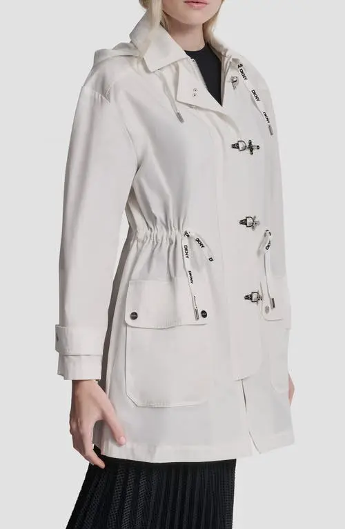 Dkny Fire Clasp Hooded Jacket