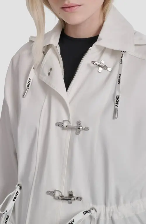 Dkny Hooded Longline Jacket