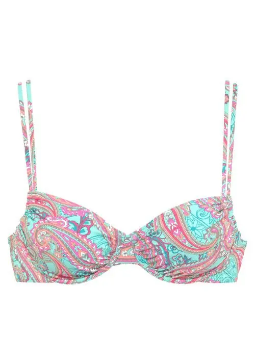 LASCANA Paisley Print Underwire Bikini Top