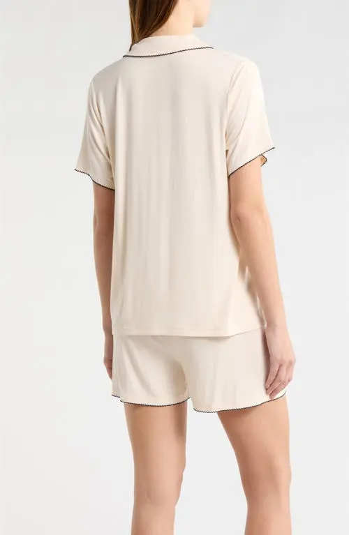 French Connection Scalloped Edge Short Pajamas