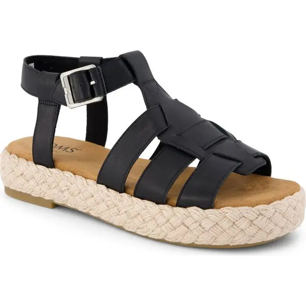 Toms Jac Platform Fisherman Sandal - Black