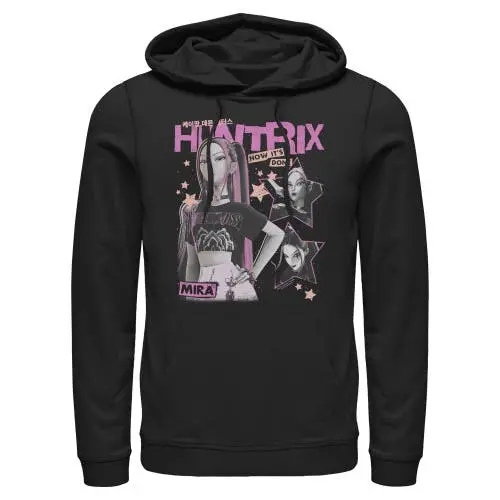 KPOP DEMON HUNTERS Pop Star Huntrix Mira Lightweight Hoodie - Black