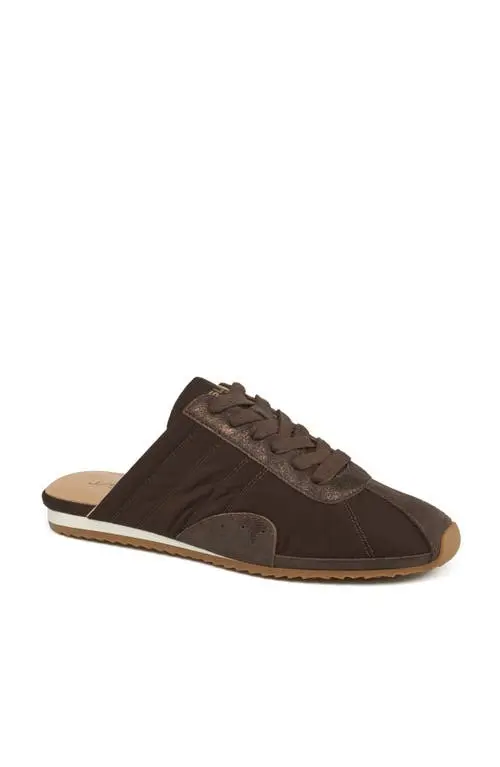 J/SLIDES NYC Pandora Mule Sneaker - Dark Brown