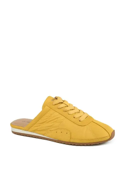 J/SLIDES NYC Pandora Mule Sneaker - Yellow
